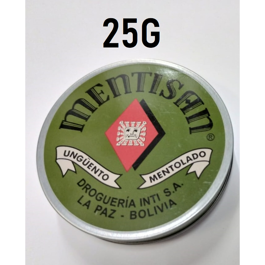 Mentisan Unguento Mentolado pomada Boliviana 25g grande | Shopee Brasil