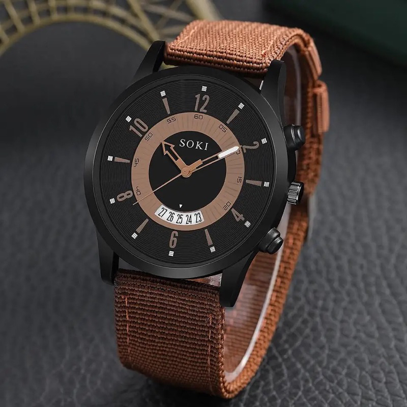 Relogio masculino soki pulseira de Nylon Nailon | Shopee Brasil