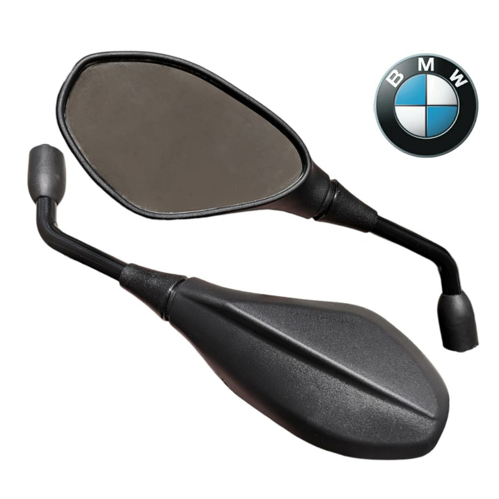 Retrovisor Modelo Bmw F800 Fixo Haste Longa Reforçado Rosca Honda Par