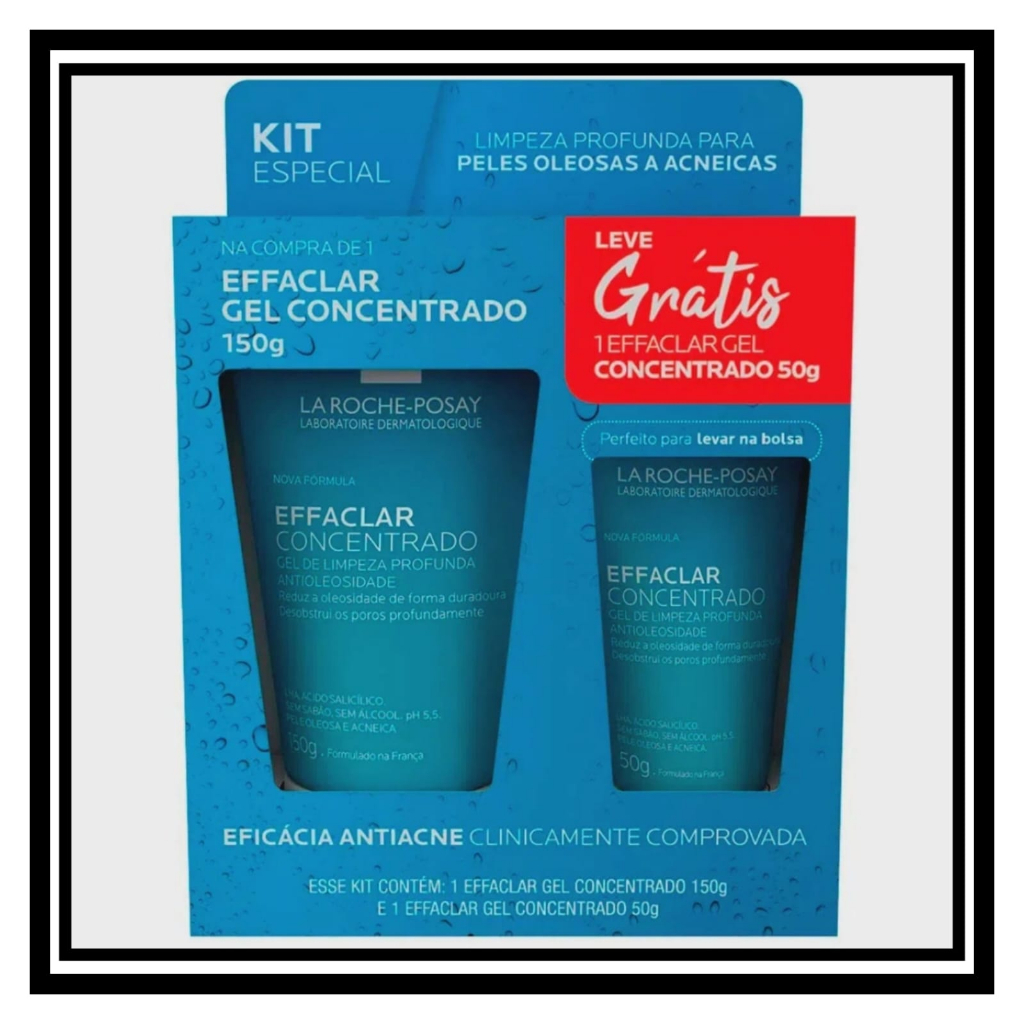 Kit Effaclar Gel Concentrado 150g + Gel 50g | Shopee Brasil