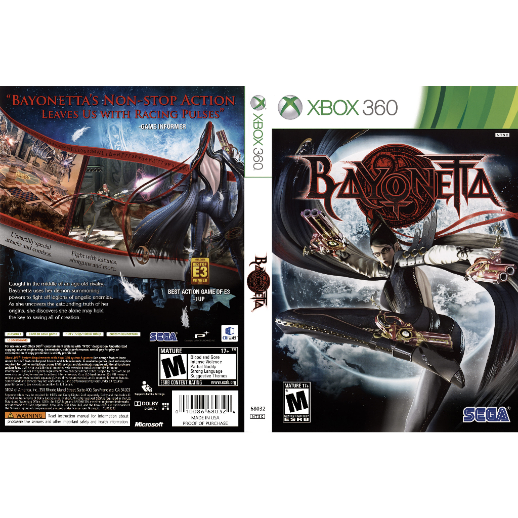 Bayonetta para Xbox 360 Lt com capa | Shopee Brasil
