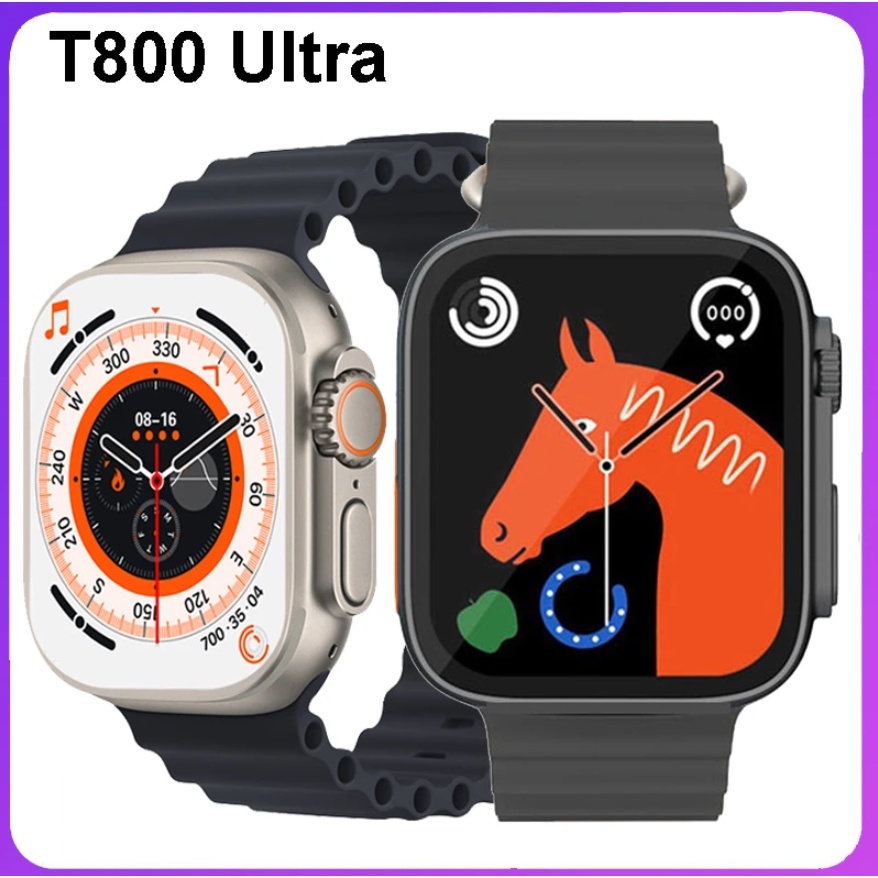 Smartwatch T800 Ultra Series 8 - Relógio Inteligente 8 Ultra - PRETO ...