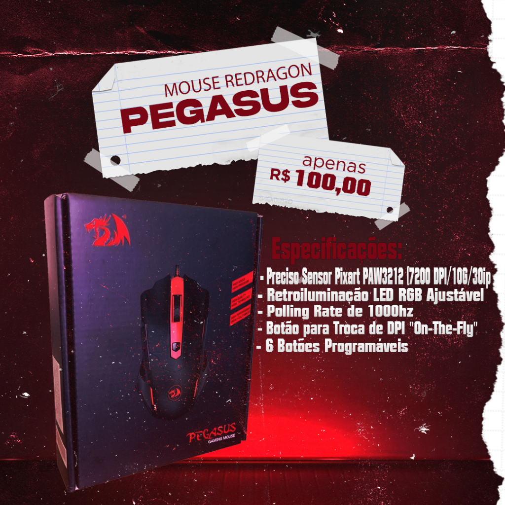 Mouse Redragon Pegasus | Shopee Brasil