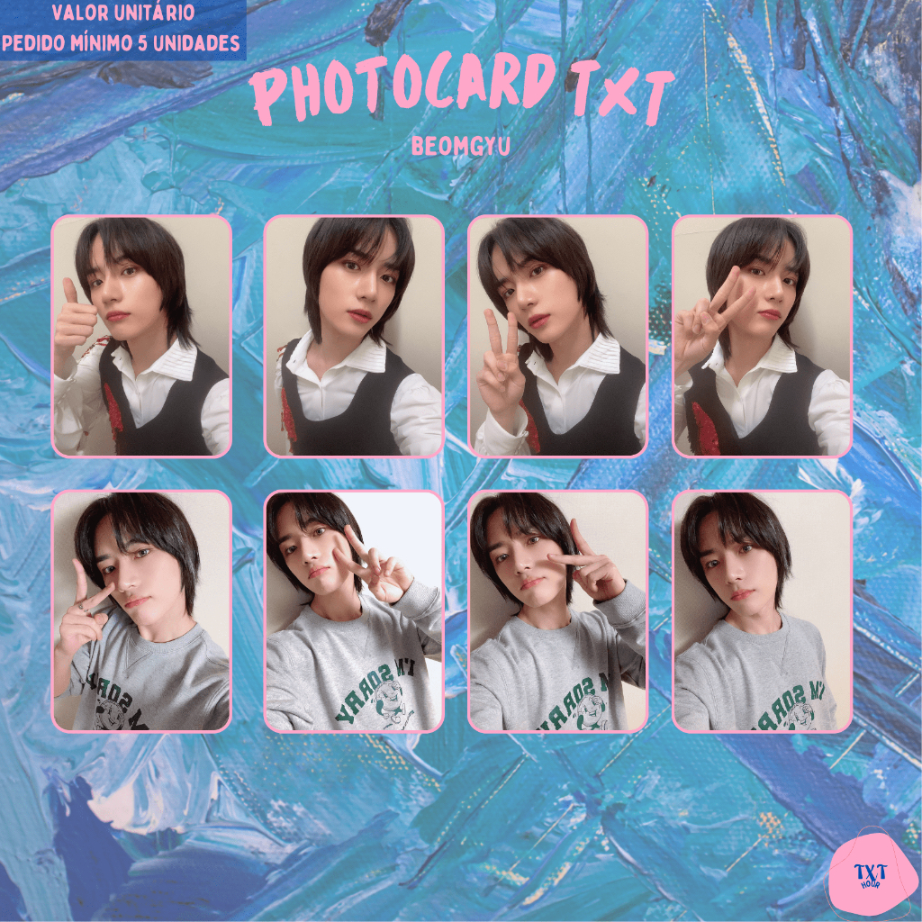 PHOTOCARD TXT (TOMORROW X TOGETHER) BEOMGYU | kpop card fanmade ...