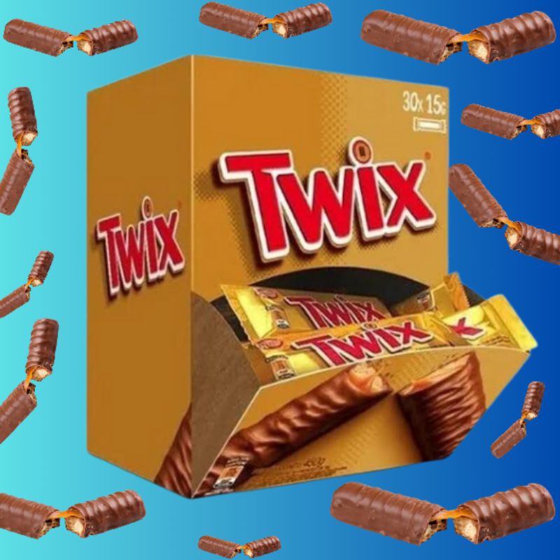 Chocolate Twix ao leite- display C/30 de 15g | Shopee Brasil