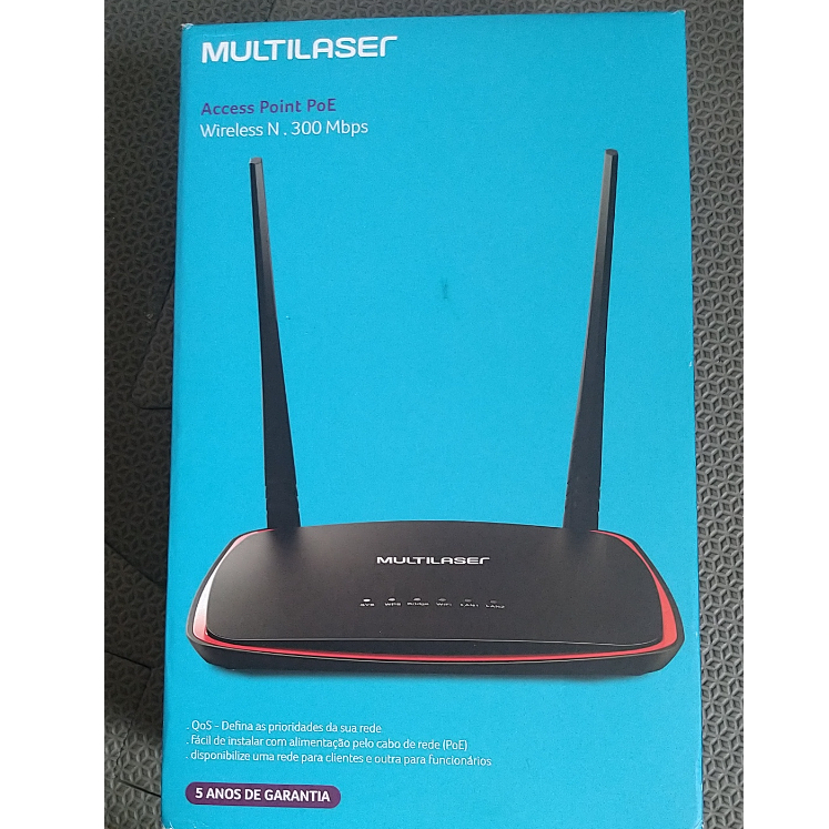 Roteador Multilaser Access Point PoE Wireless N. 300 Mbps | Shopee Brasil