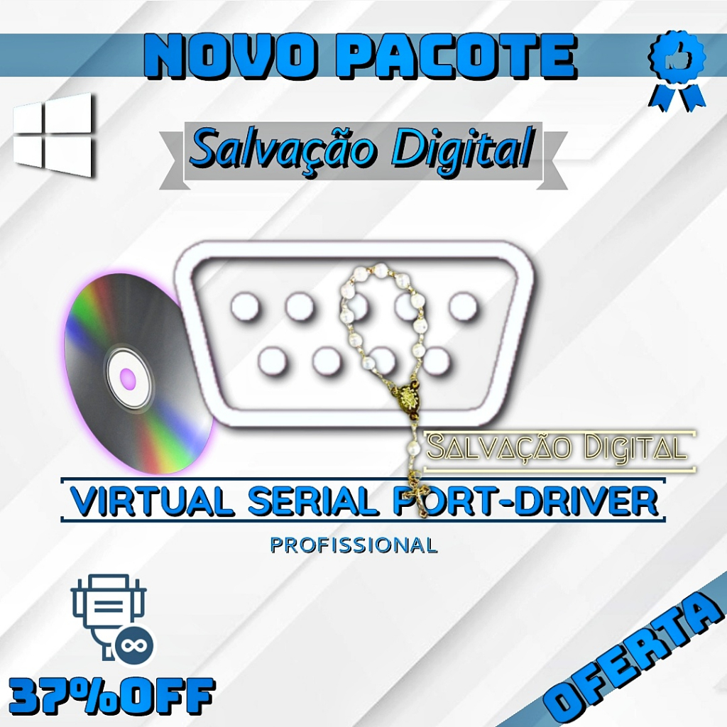 CD-DVD/BDL - Virtual Serial Port Driver PROF Emulador de Porta | Shopee ...