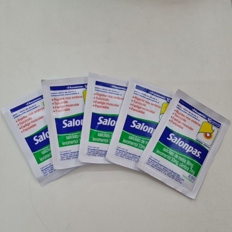 kit Salonpas Emplastro Pequeno Com 10 Unidades 5 pacotes (total 50 ...