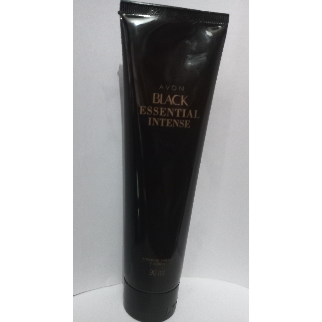 Shampoo Cabelo e Corpo Masculino Black Essential Intense Avon 90 Ml ...