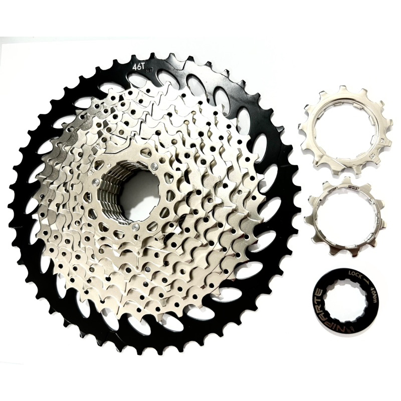 Cassete NIPARTE 10V 11-46D K7 Roda Livre Mega Ranger Index Niquelado ...