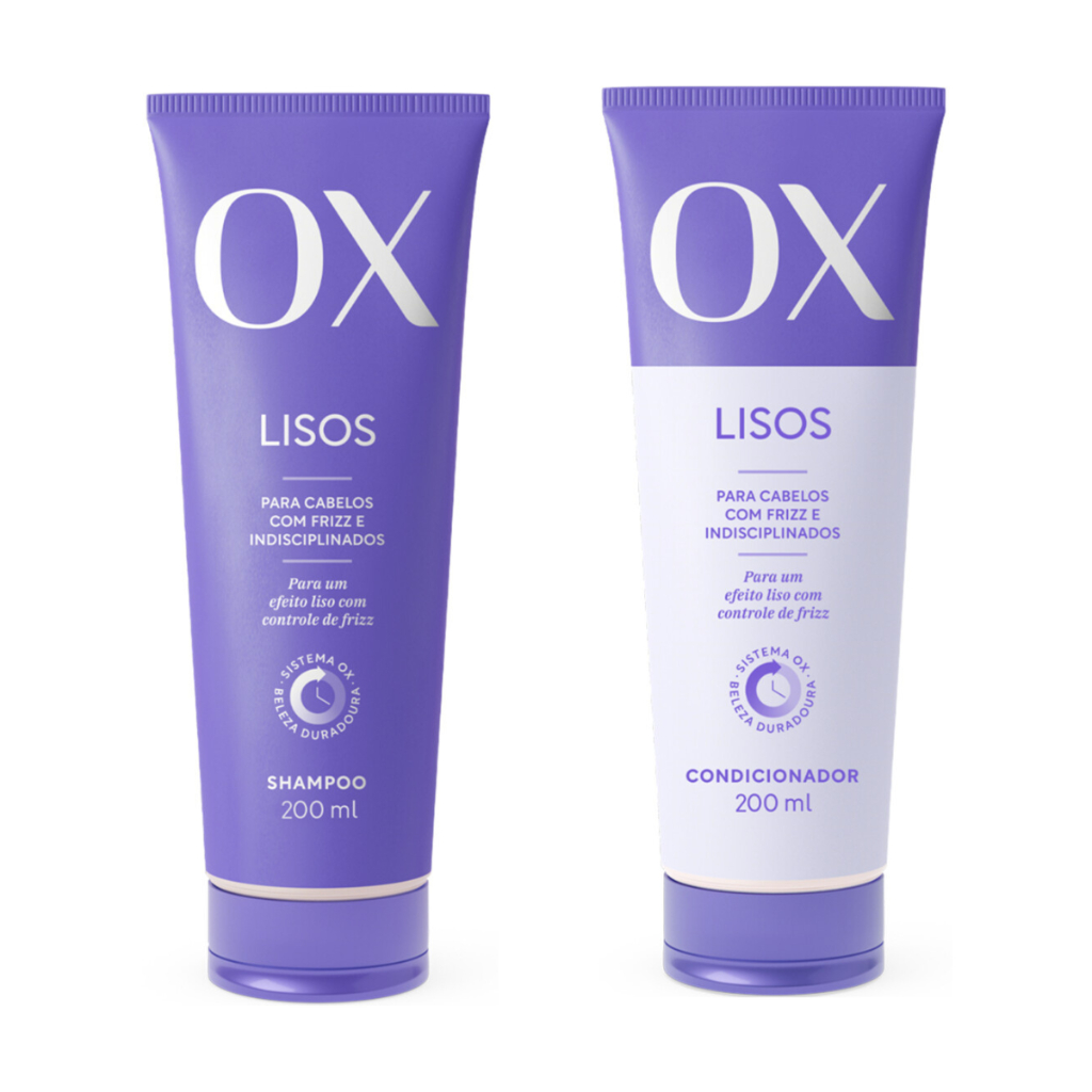 Kit OX Lisos Shampoo e Condicionador 200ml cada | Shopee Brasil