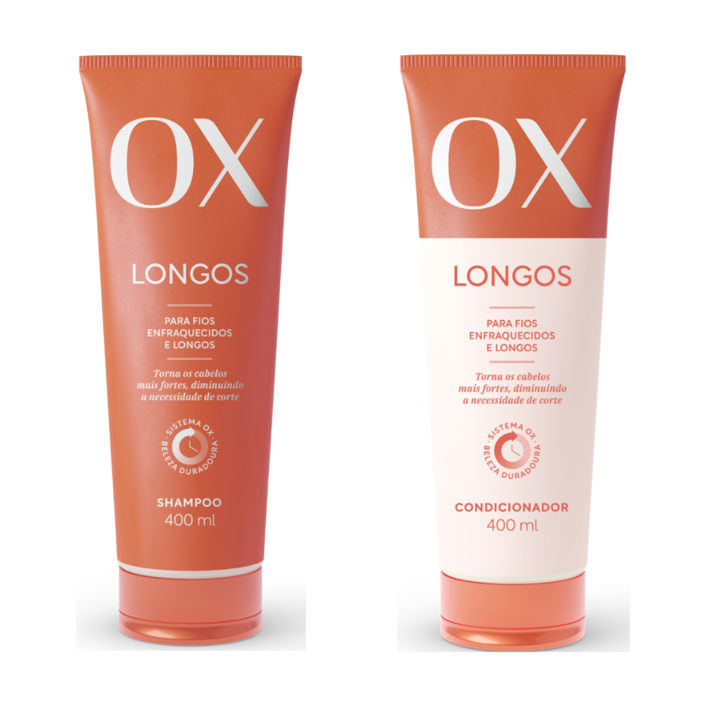 Kit OX Longos Shampoo e Condicionador 400ml cada | Shopee Brasil