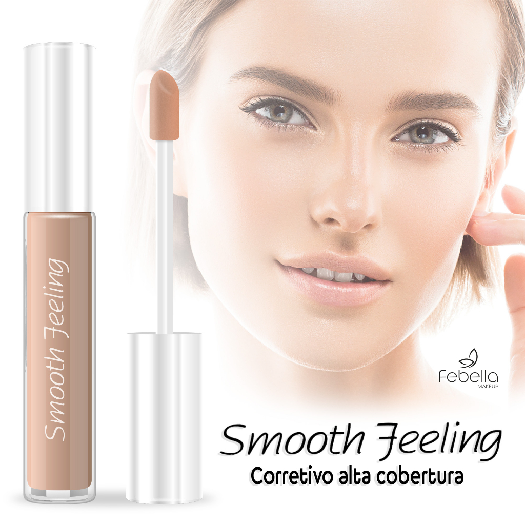 Corretivo com Alta Cobertura Smooth Feeling Febella CL5093 | Shopee Brasil