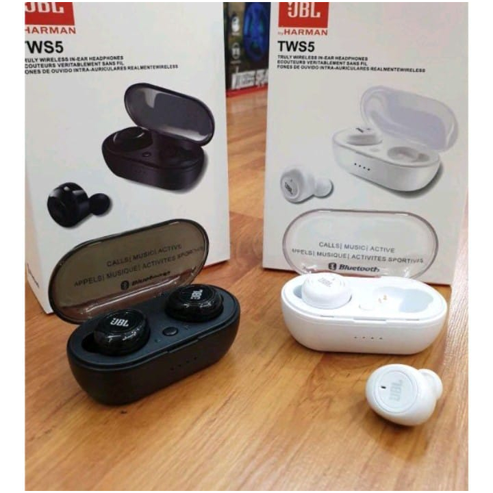 Fone De Ouvido Jbl Tws 5 Bluetooth Sem Fio Headfone Headset | Shopee Brasil