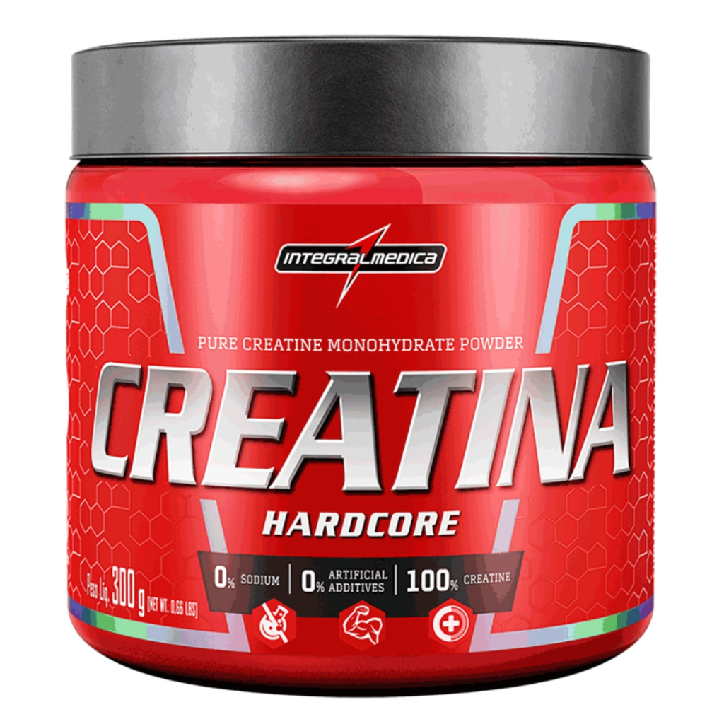 Creatina Monohidratada Pura 300g Hardcore Integralmedica Shopee Brasil