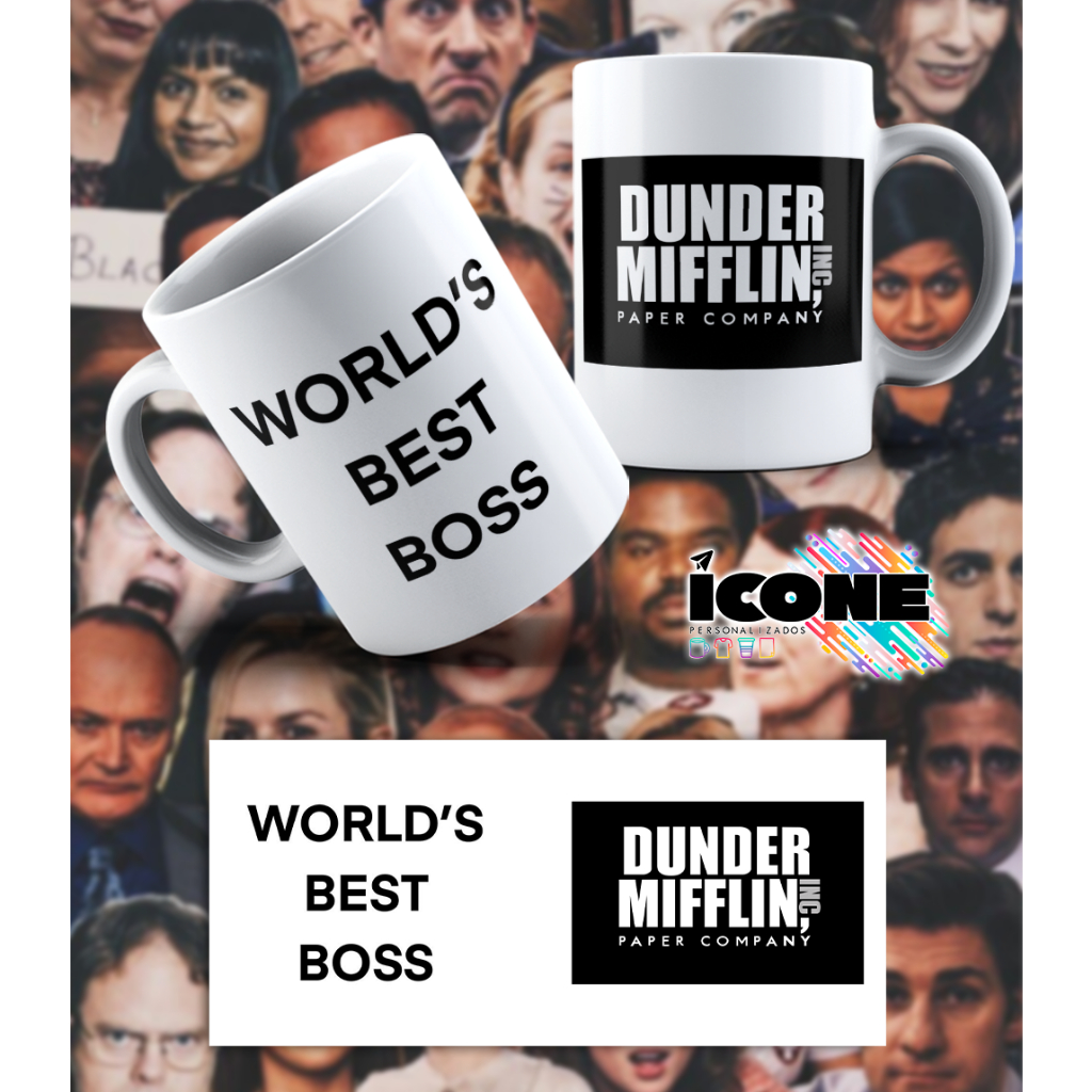 Caneca The office world's best boss | Shopee Brasil Caneca The office world's best boss | Shopee Brasil