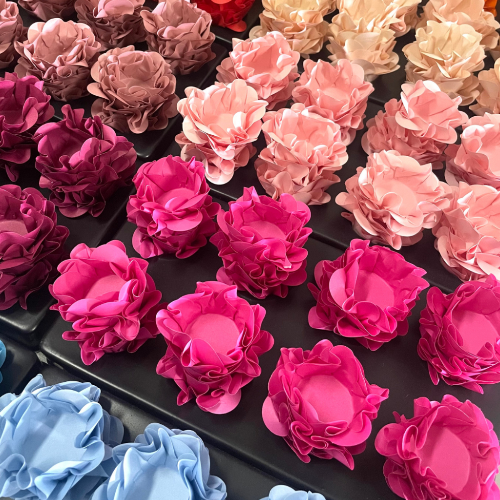 40 Forminha para Doces Finos Formato Flor - Casamento/Aniversário ...