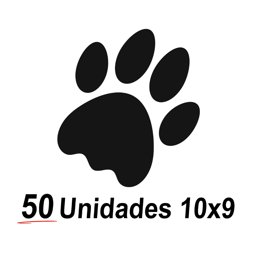 Adesivo Patinhas Pet Shop Patas Cachorro 50 Unid Vitrine Dog Animais de ...