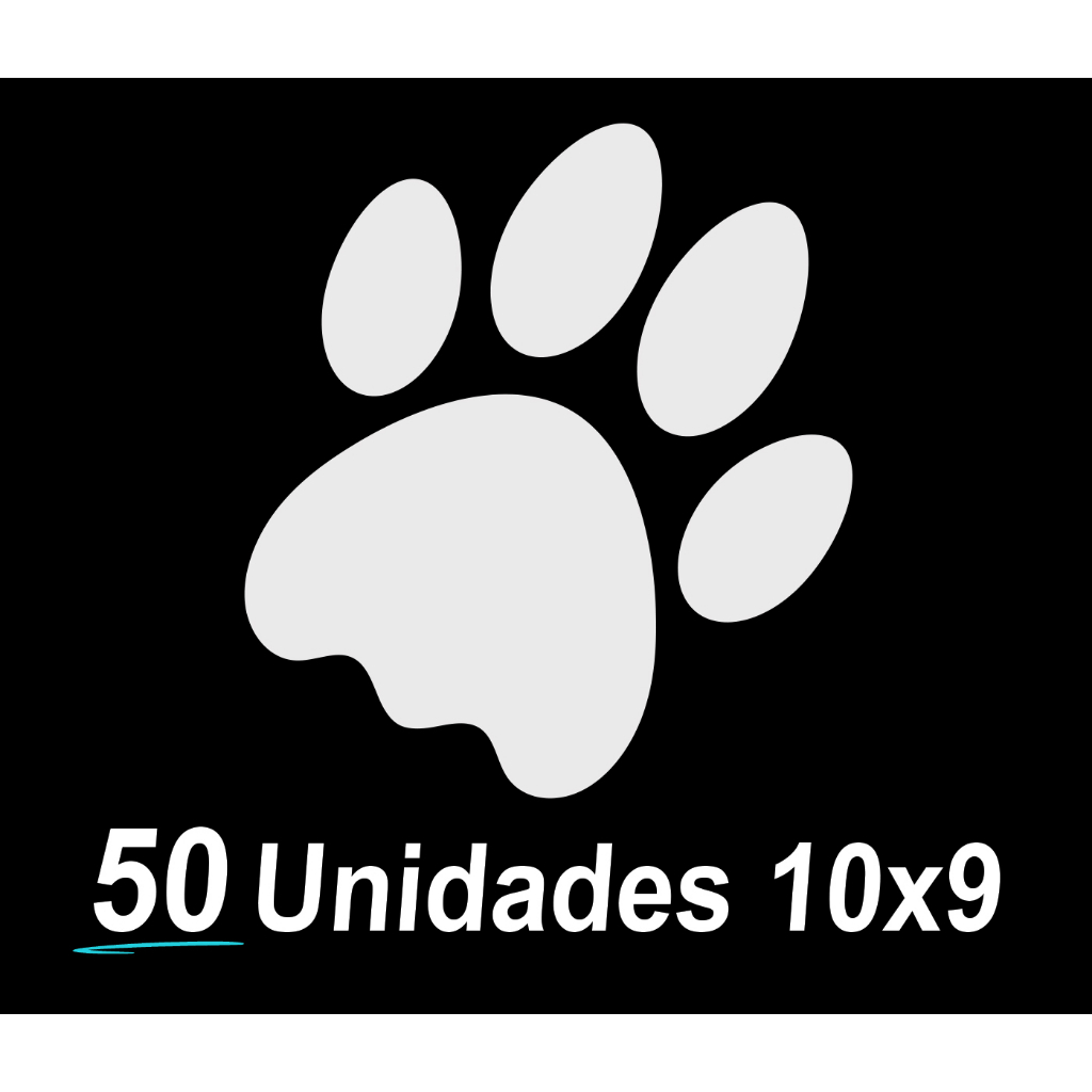 Adesivo Patinhas Pet Shop Patas Cachorro 50 Unid Vitrine Dog Animais de ...