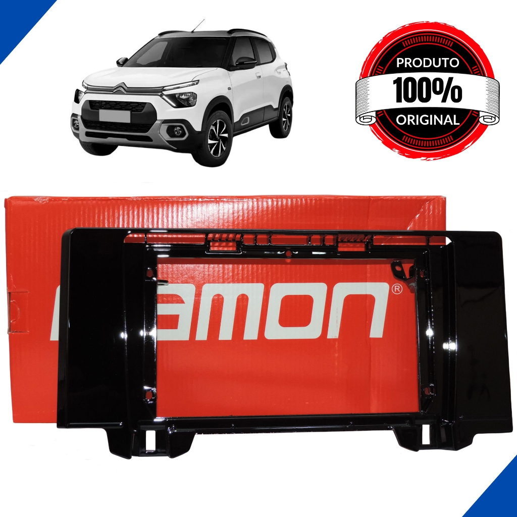 Moldura Painel 2 Din Dvd Multimidia 9 Polegadas Citroen C3 2023 ...
