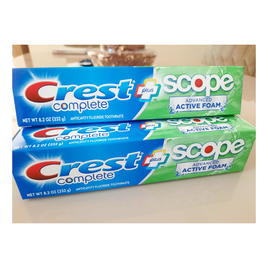Creme Dental Crest Scope Complete Advanced 232g | Shopee Brasil