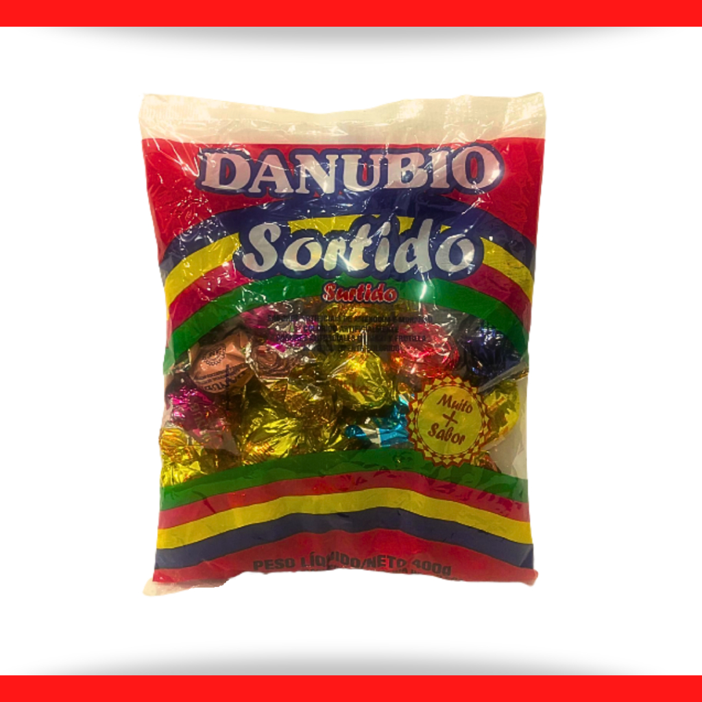 Bombom Danubio Chocolate Sortido 400g C/25 Unidades | Shopee Brasil