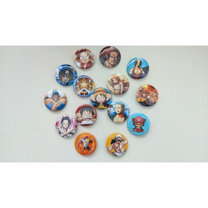 kit de Bottons One Piece 15 Peças | Shopee Brasil