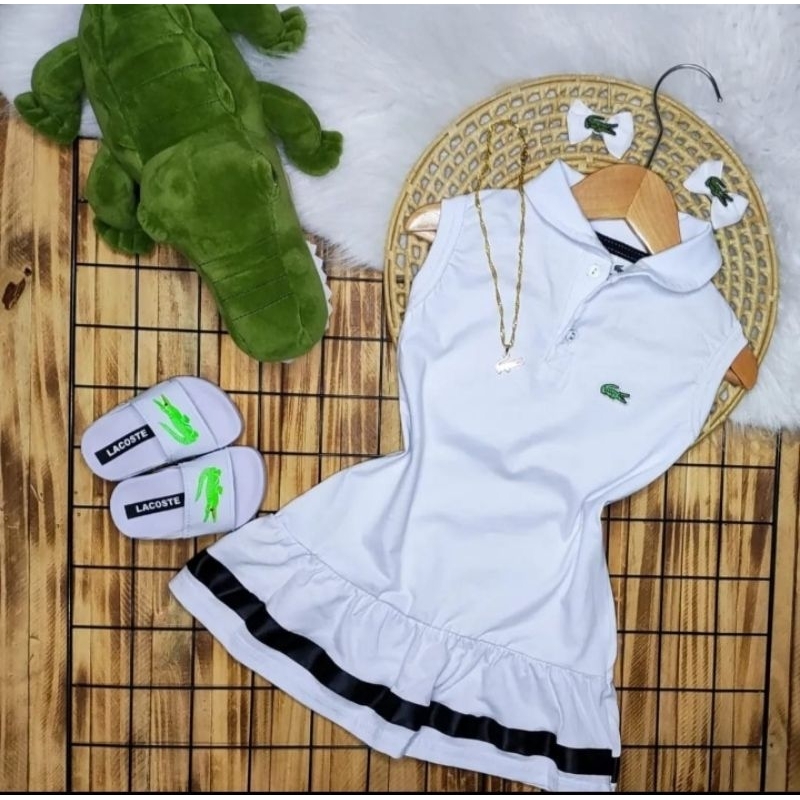 Vestido Lacoste Gola Polo Infantil Tamanho 1 ano | Shopee Brasil
