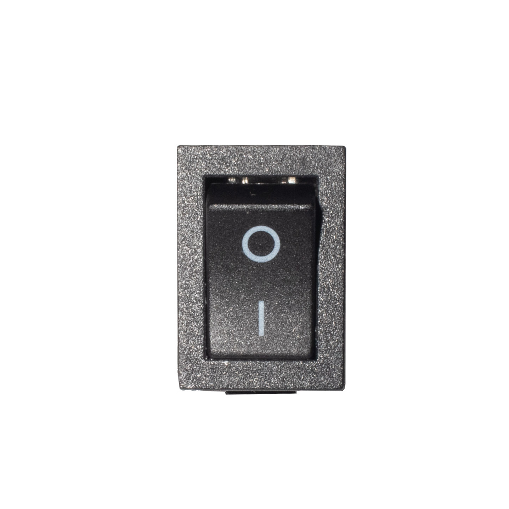 Chave Gangorra Mini Kcd11-101 PRETA 10X15mm Liga/desliga 250v 3A ...