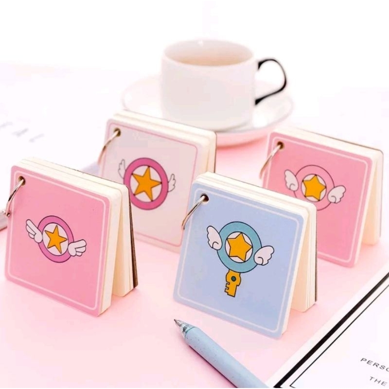 🌸 Mini Bloco de Notas Bloquinho de Anotações Sakura Card Captor 🌸 ...