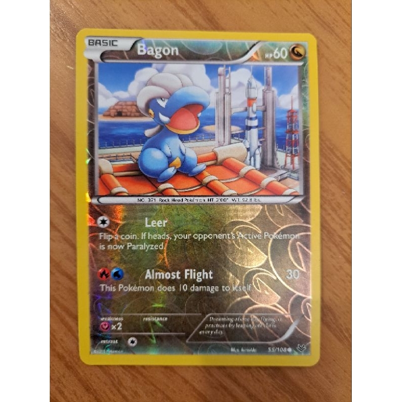 Card Pokémon Bagon Reverse Foil Original e Nova | Shopee Brasil