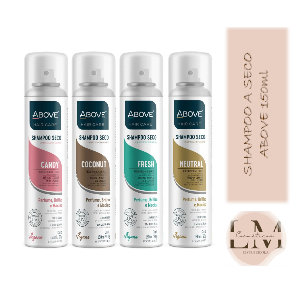 Shampoo Seco Spray Above - 150ml/90g (escolha o tipo) | Shopee Brasil
