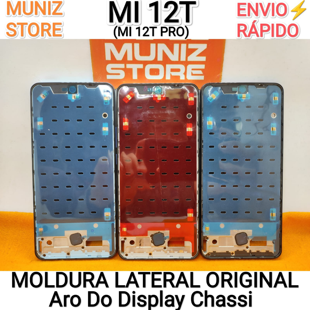 Aro Mi 12T 5G/ Mi 12T Pro Moldura Aro Lateral Do Display Traseira ...