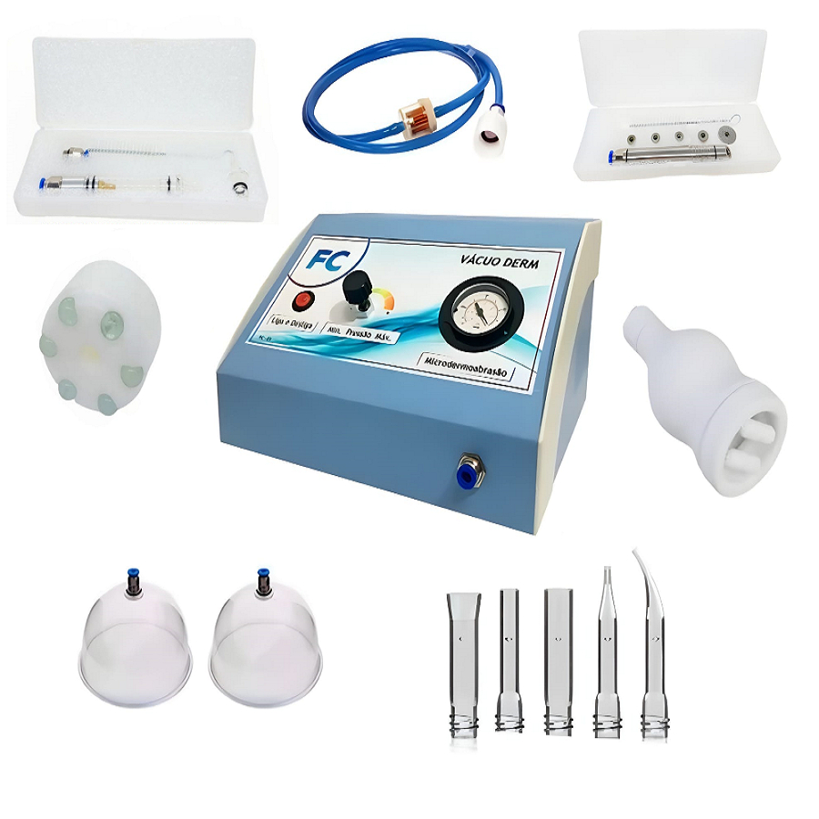 Aparelho Vácuo Endermo Completo Kit Facial E Corporal - Escorrega o Preço