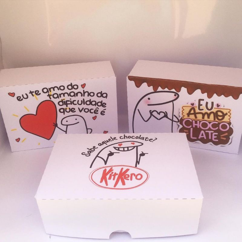 kit 10caixa engraçada para 6 brigadeiros bombom porta bombom doce flork ...