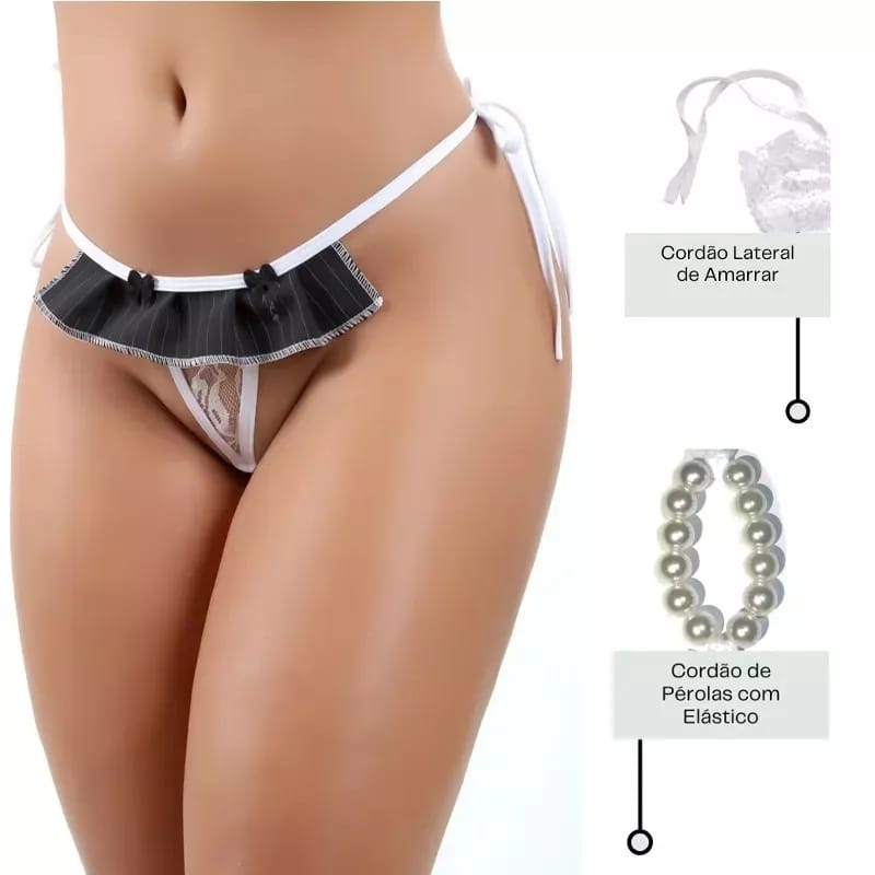 Calcinha Tanga Tailandesa 50 Tons Fio Dental Lingerie Pompoarismo