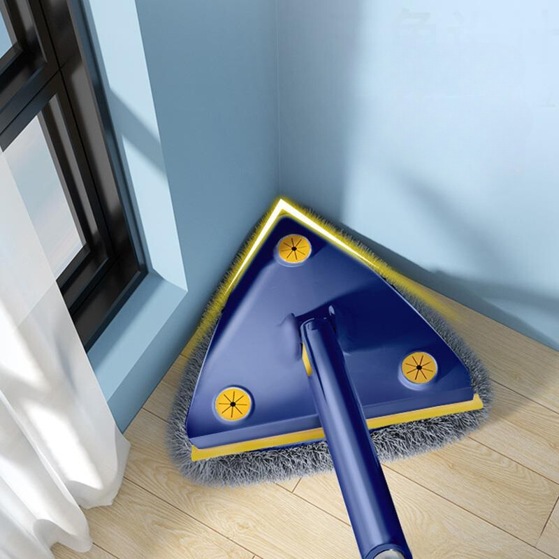 Esfregão Triangulo Mop De Limpeza Ajustável Giratória 360° | Shopee Brasil