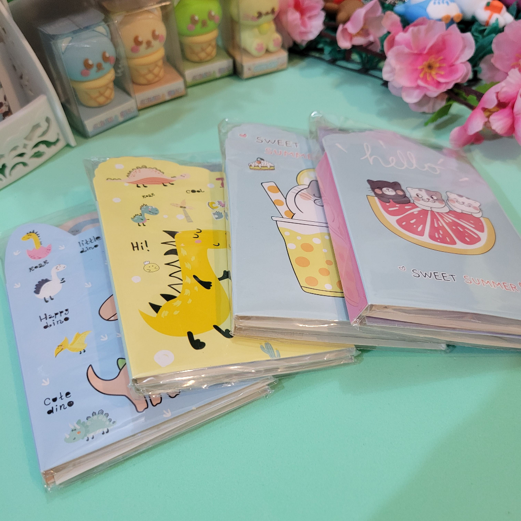 Mini Pack Postit Kawaii Fofos Cute Modelos Variados e Cores Incriveis ...