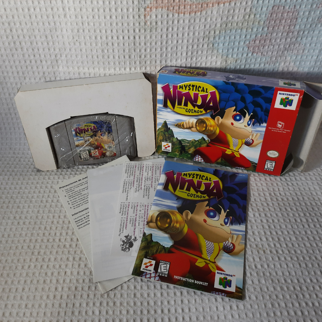 JOGO N64 MYSTICAL NINJA ORIGINAL CIB - Escorrega o Preço