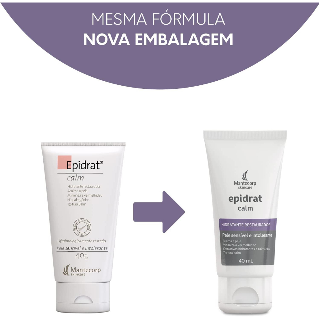 Hidratante Facial Epidrat Calm Pele Sensível Com 40g | Shopee Brasil