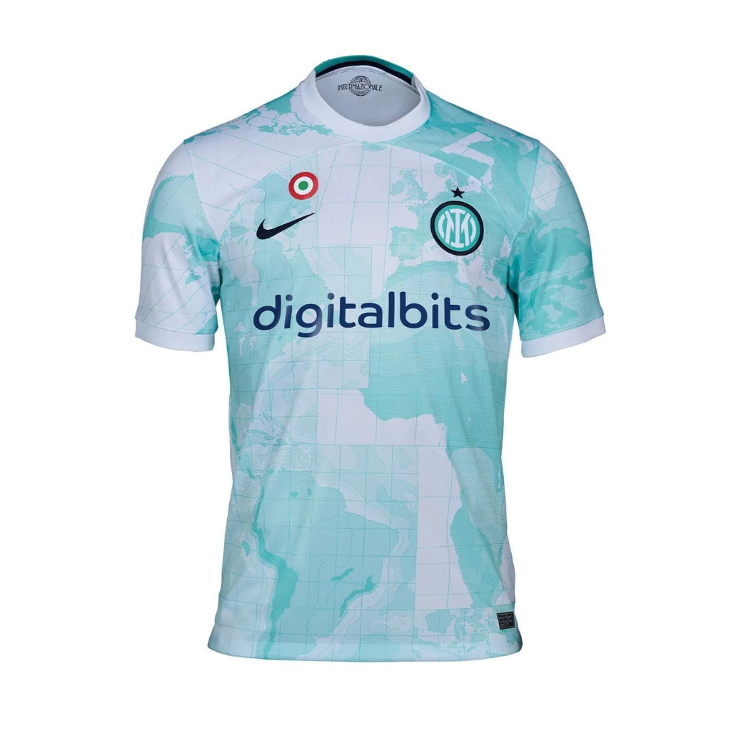 Camisa Camiseta De Time Inter De Milão Azul Claro 22/23 Masculina ...
