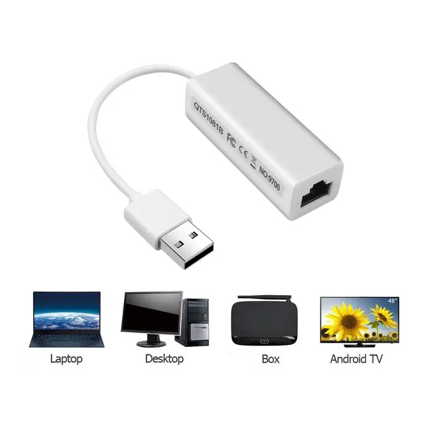 Adaptador Conversor Extensor De Internet Usb 2.0 Via Cabo De Rede Rj45 ...