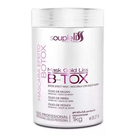 Btx Alisante Mask Gold Liss B-tox Máscara 1kg | Shopee Brasil
