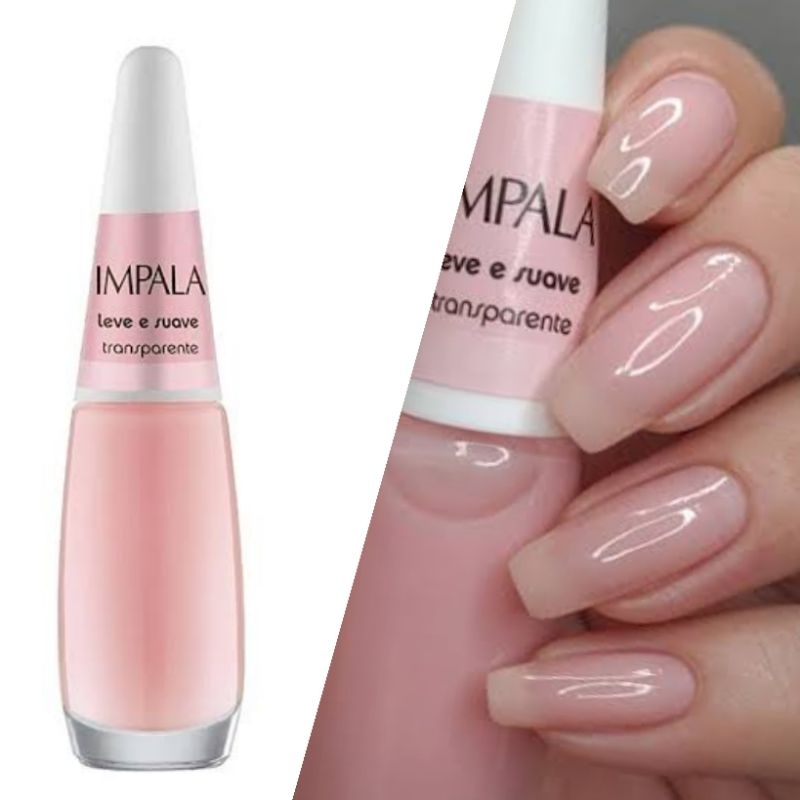 Esmalte Impala leve e suave transparente | Shopee Brasil