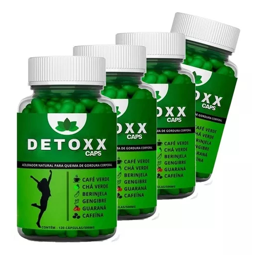 Detox Caps 480 Cápsulas - 4 Potes - Original Pronta Entrega | Shopee Brasil
