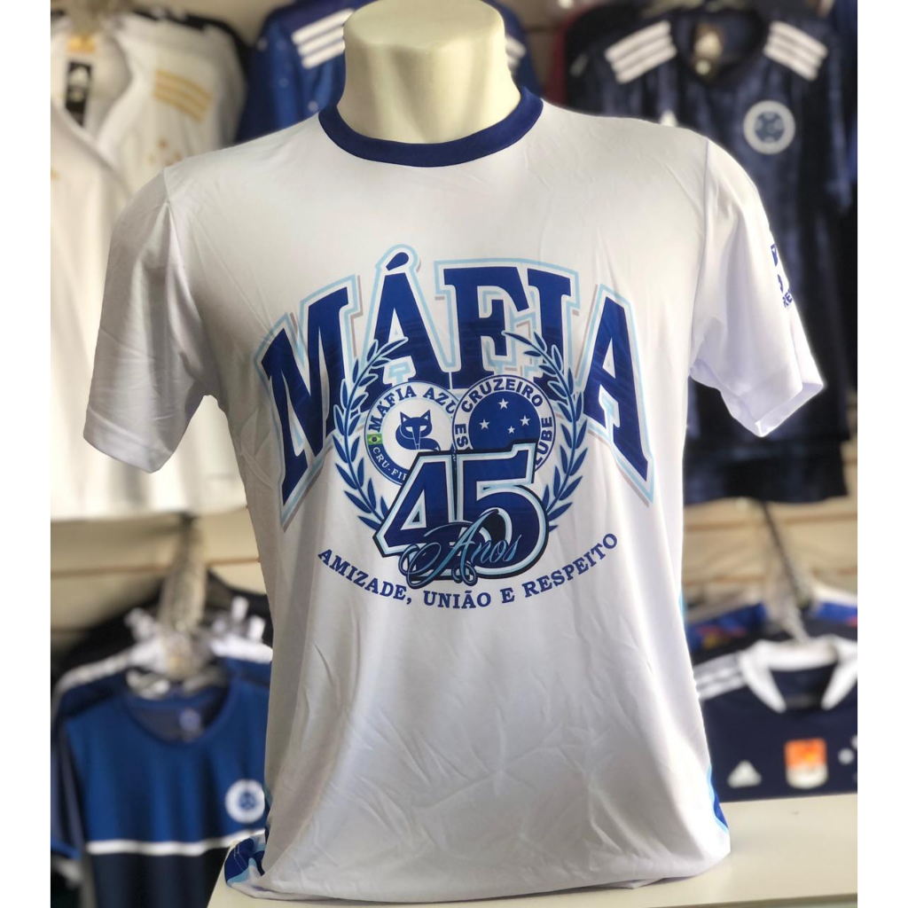 Camisa Máfia Azul Cruzeiro Torcida Organizada Oficial - Faz a Boa!