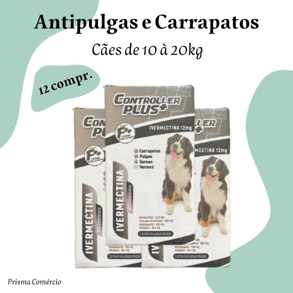 Controller Plus - Cães de 16 à 30kg - 12 Compr. | Shopee Brasil
