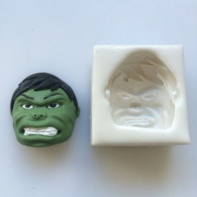 Molde de silicone rosto do Hulk herói cód 167 | Shopee Brasil