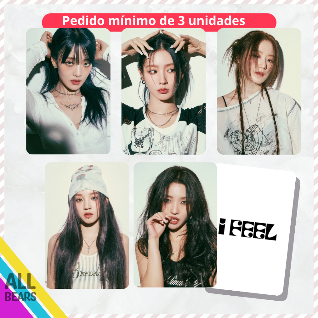 (G)I-dle I FEEL Cards Personalizados | Frente e verso | cards fanmade ...