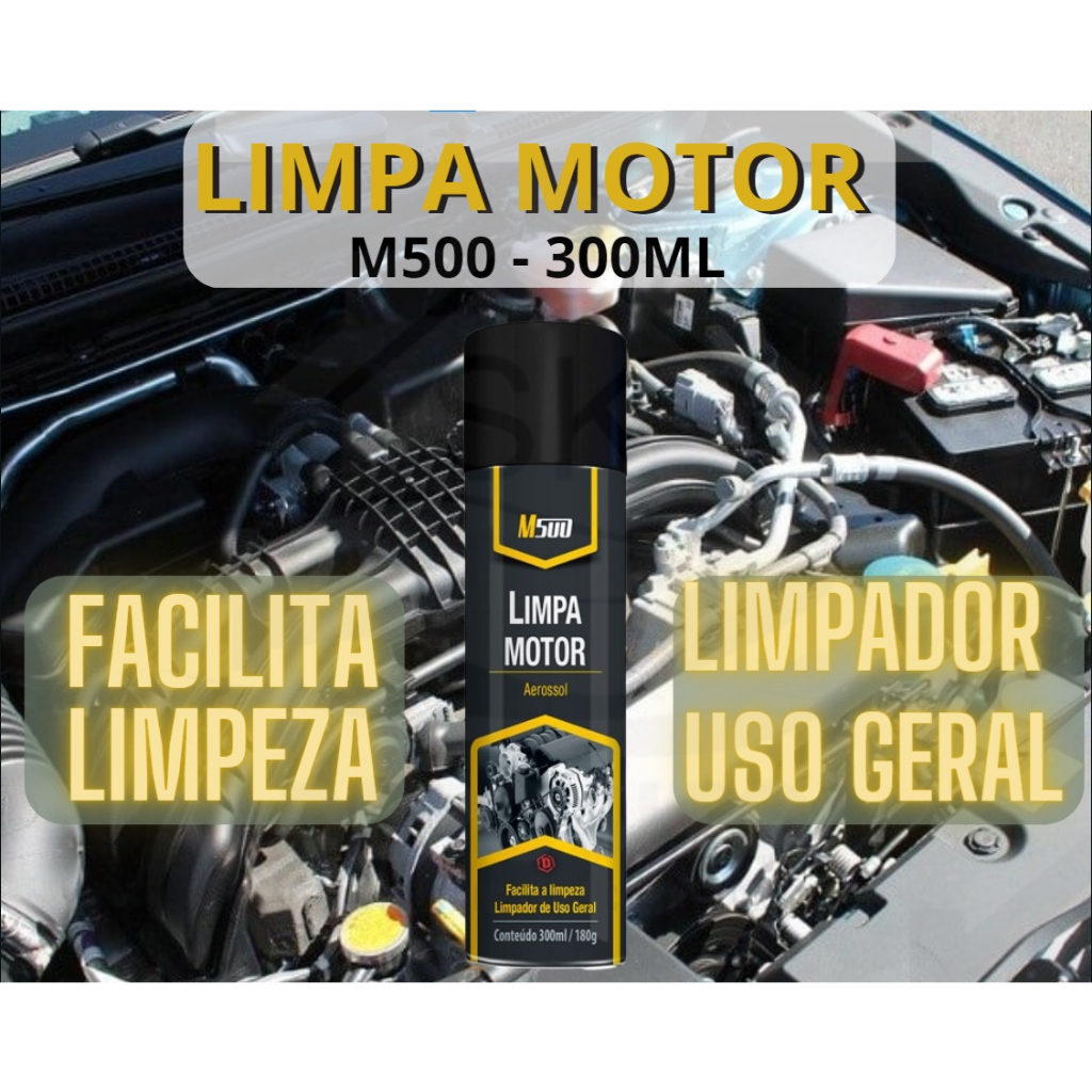 Spray para Limpar Motor M500 300ml | Shopee Brasil